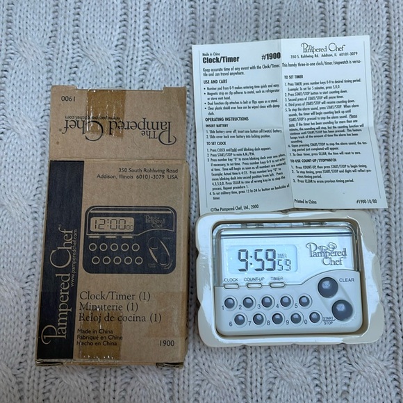 Pampered Chef | Kitchen | Nib Vtg Pampered Chef Digital Timer Display ...